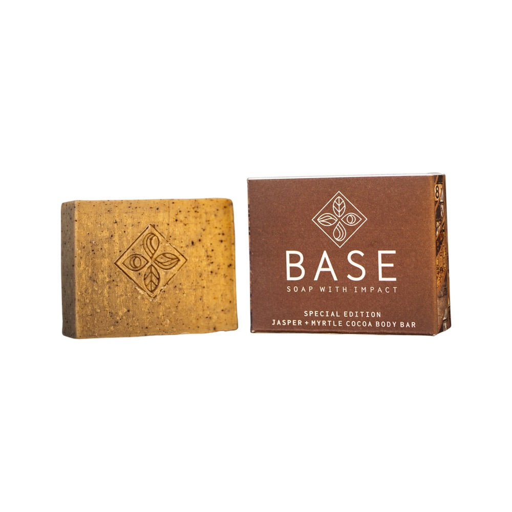 BASE (Soap With Impact) Soap Body Bar Jasper + Myrtle Cocoa (Boxed) 12