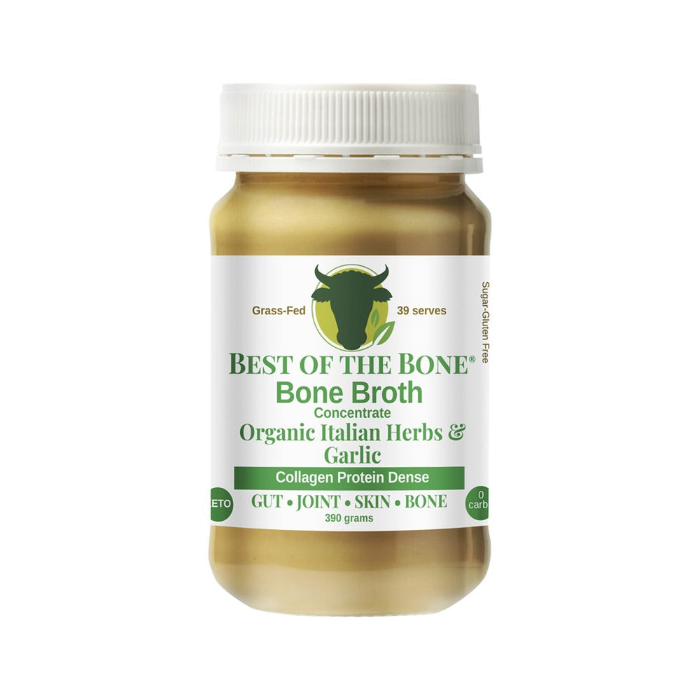 Best of the Bone Bone Broth Beef Concentrate Organic Italian Herbs & G