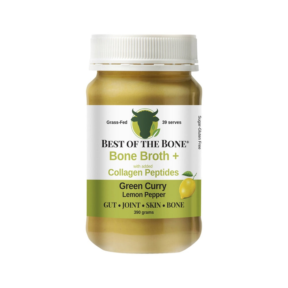 Best of the Bone Bone Broth Beef Concentrate + Collagen Peptides Green