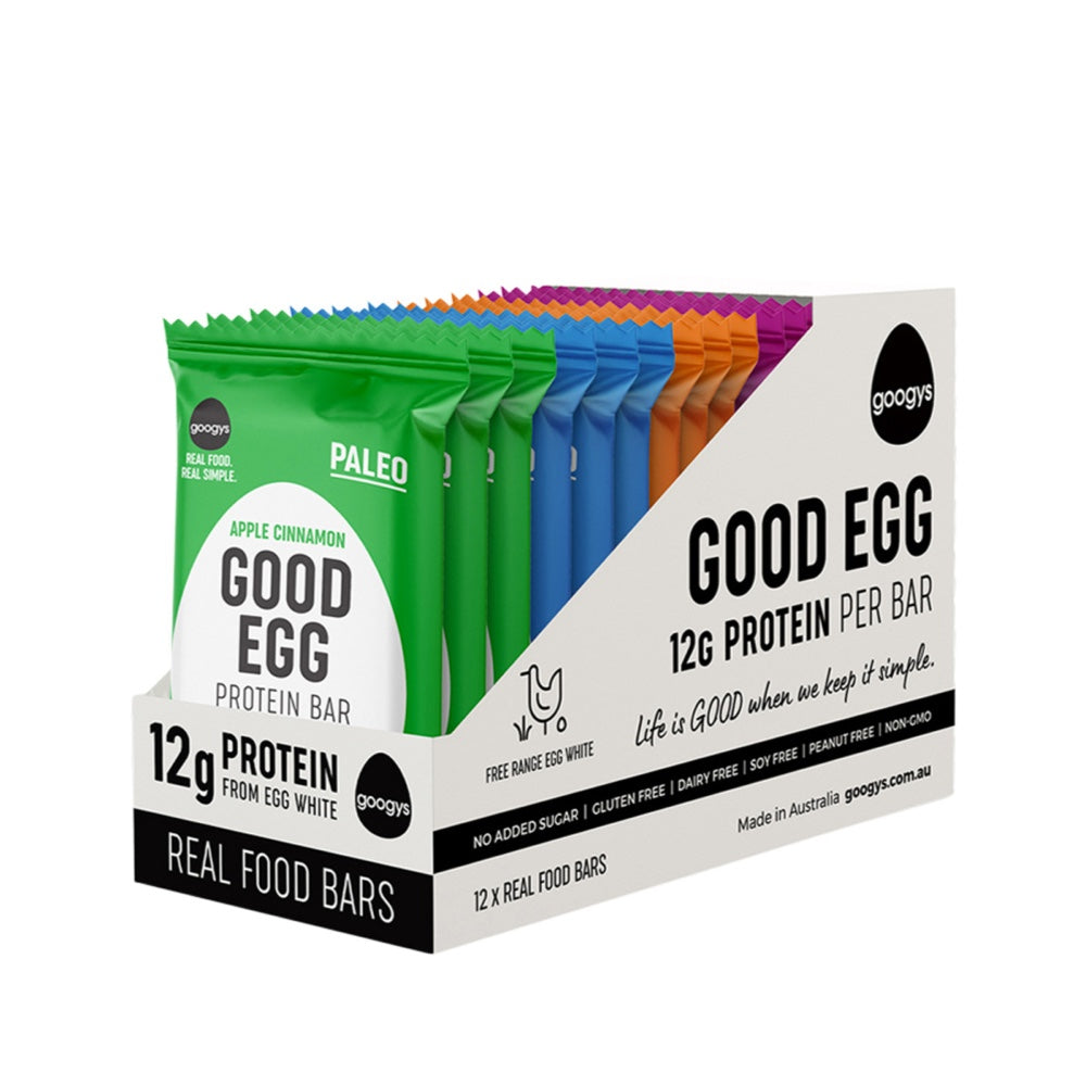 GOOGYS Good Fat Protein Bar 45g x 12 Display Coffee Cocoa — Australian ...