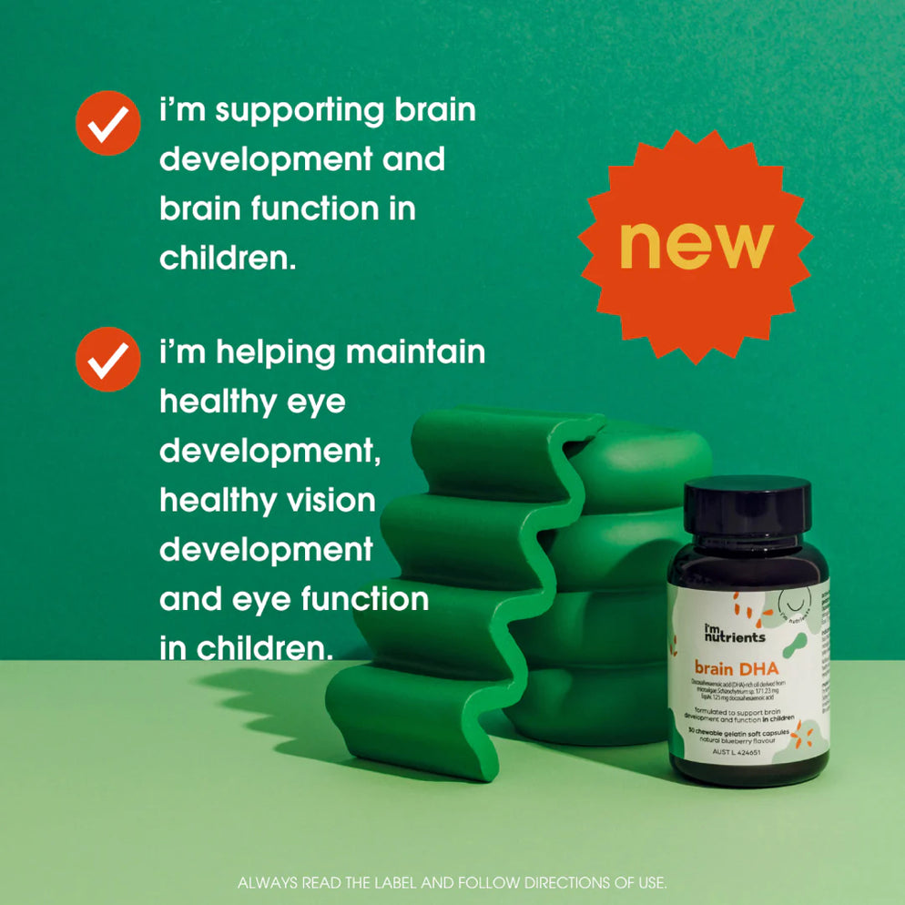 I'M NUTRIENTS Brain DHA Chewable (Blueberry) 60c