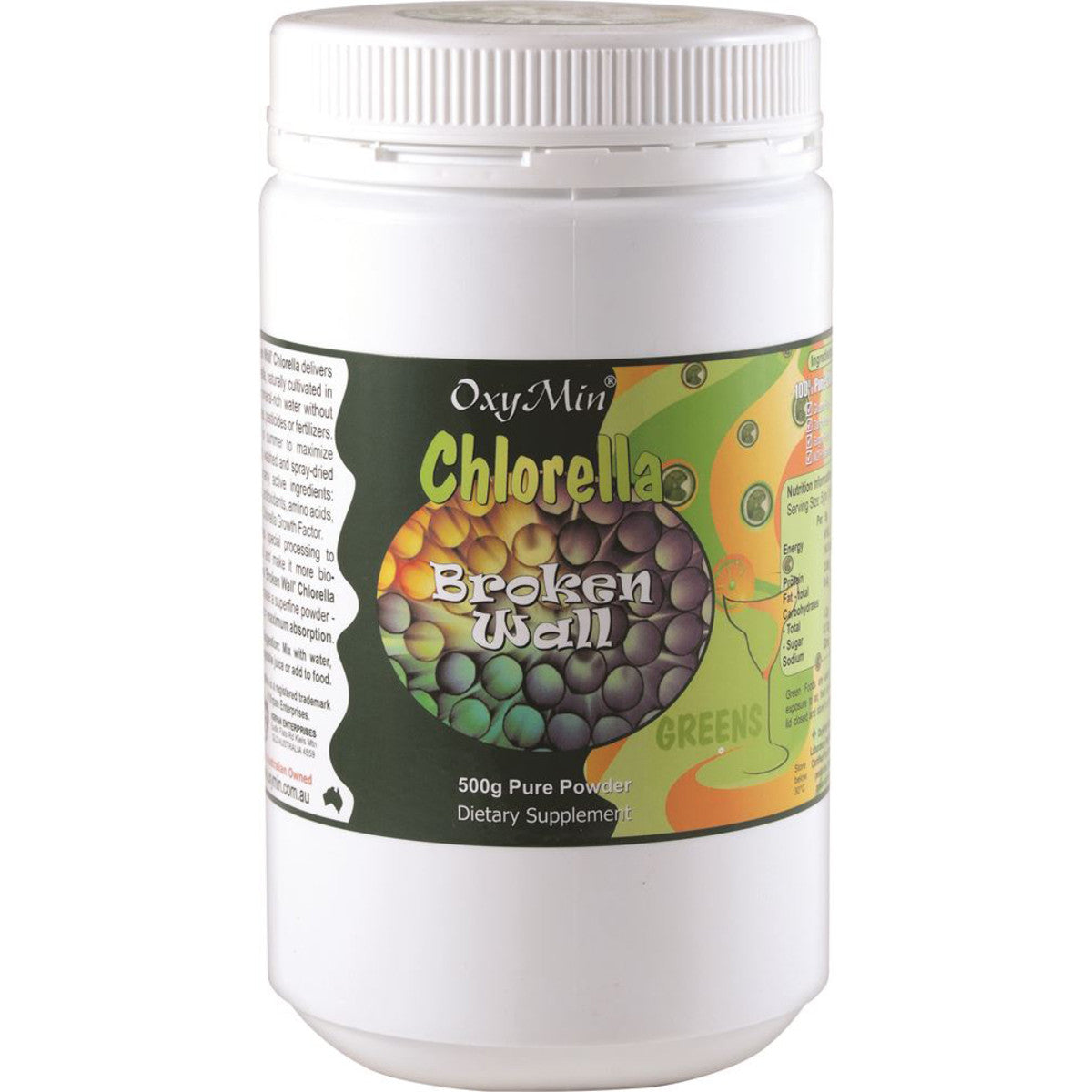 OXYMIN Chlorella Broken Wall 500g — Australian Organic Products