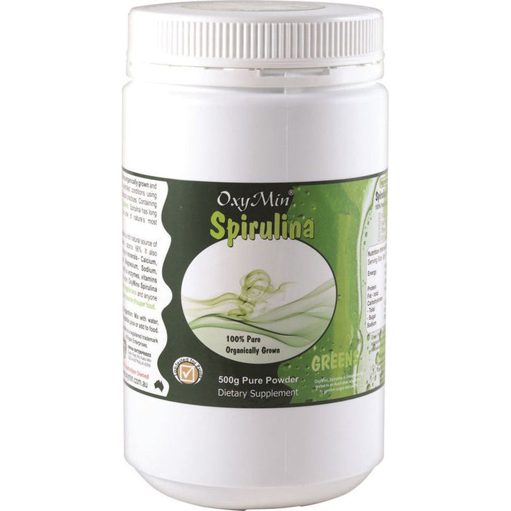 OXYMIN Organic Spirulina Powder 500g — Australian Organic Products