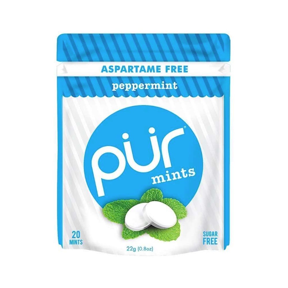 Pur Gum Peppermint Mints 22g 1 Pack — Australian Organic Products