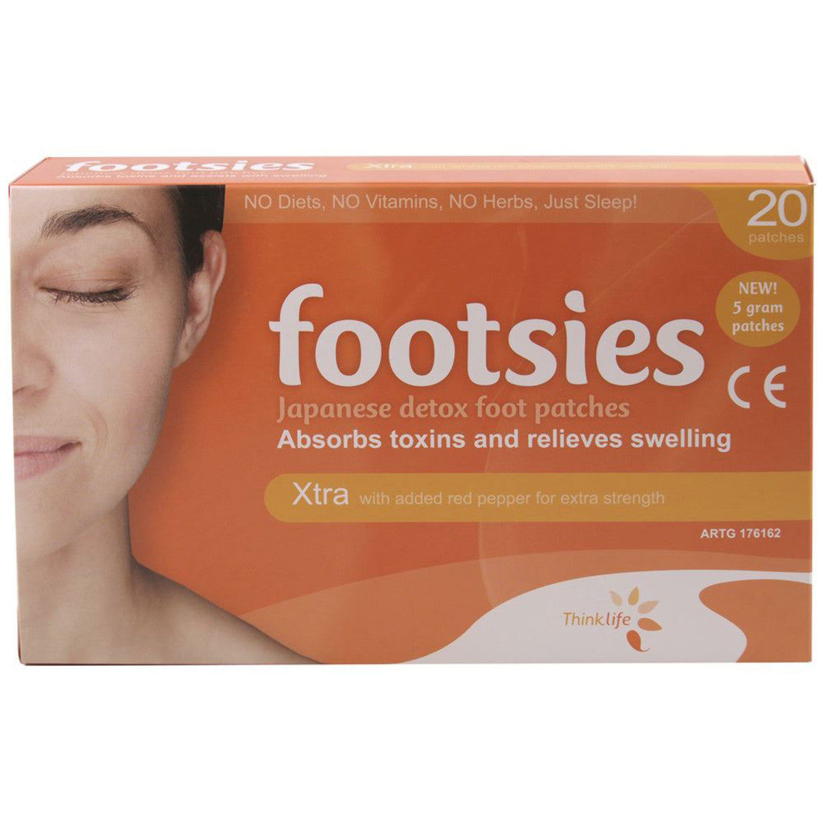Thinklife Footsies Xtra 20 Patches — Australian Organic Products