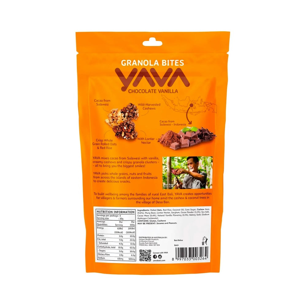 Yava Chocolate & Vanilla Granola Bites