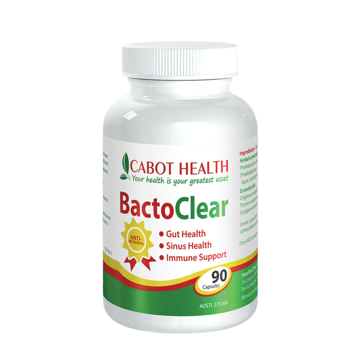 Cabot Health BactoClear 90 caps