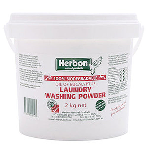 HERBON Biodegradable Laundry Washing Powder Oil Of Eucalyptus 2kg ...