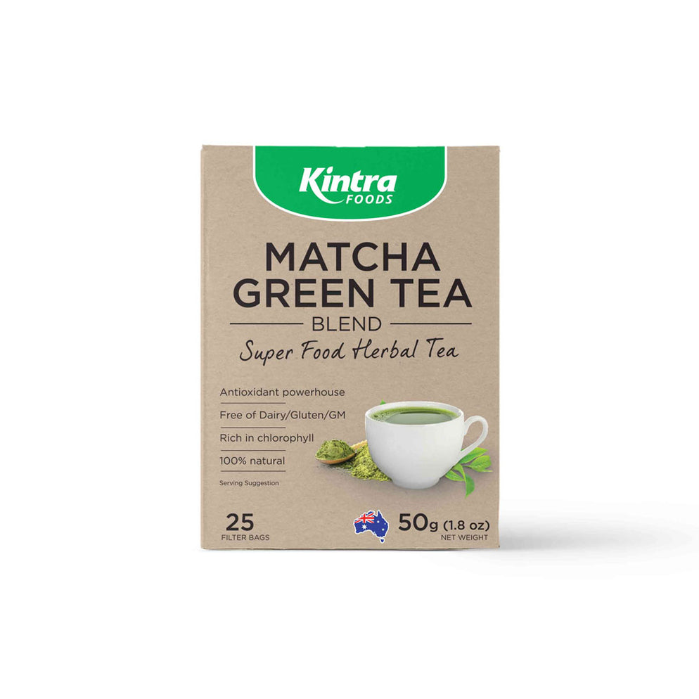 KINTRA FOODS Matcha Green Tea - 25 Teabags — Australian Organic Products